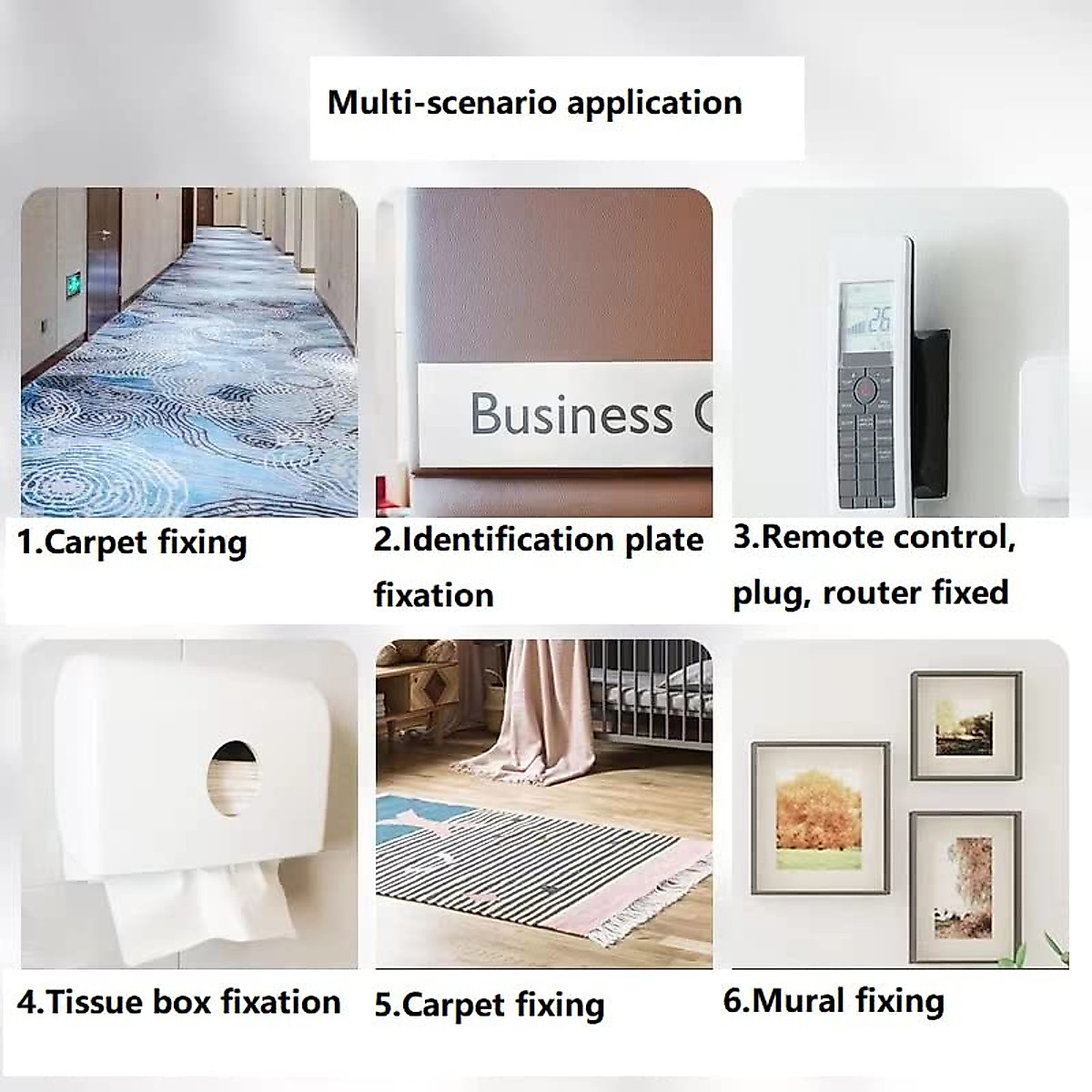 Hyuxinmy Double Sided Tape Heavy Duty Mounting Tape, Two Sided Thin Self Adhesive Tape High Tack, Universal Clear Removable Double Sided Tape with Fiberglass Mesh (0.79in-66ft)