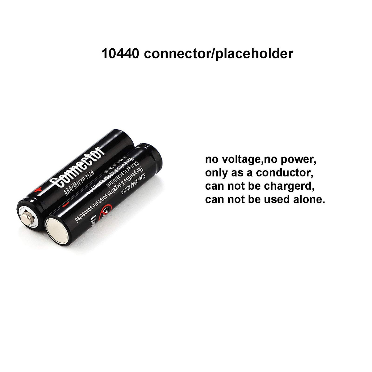 Soshine 10440 LiFePO4 Rechargeable Batteries,3.2V 280mAh Battery with Connector 6 Pack