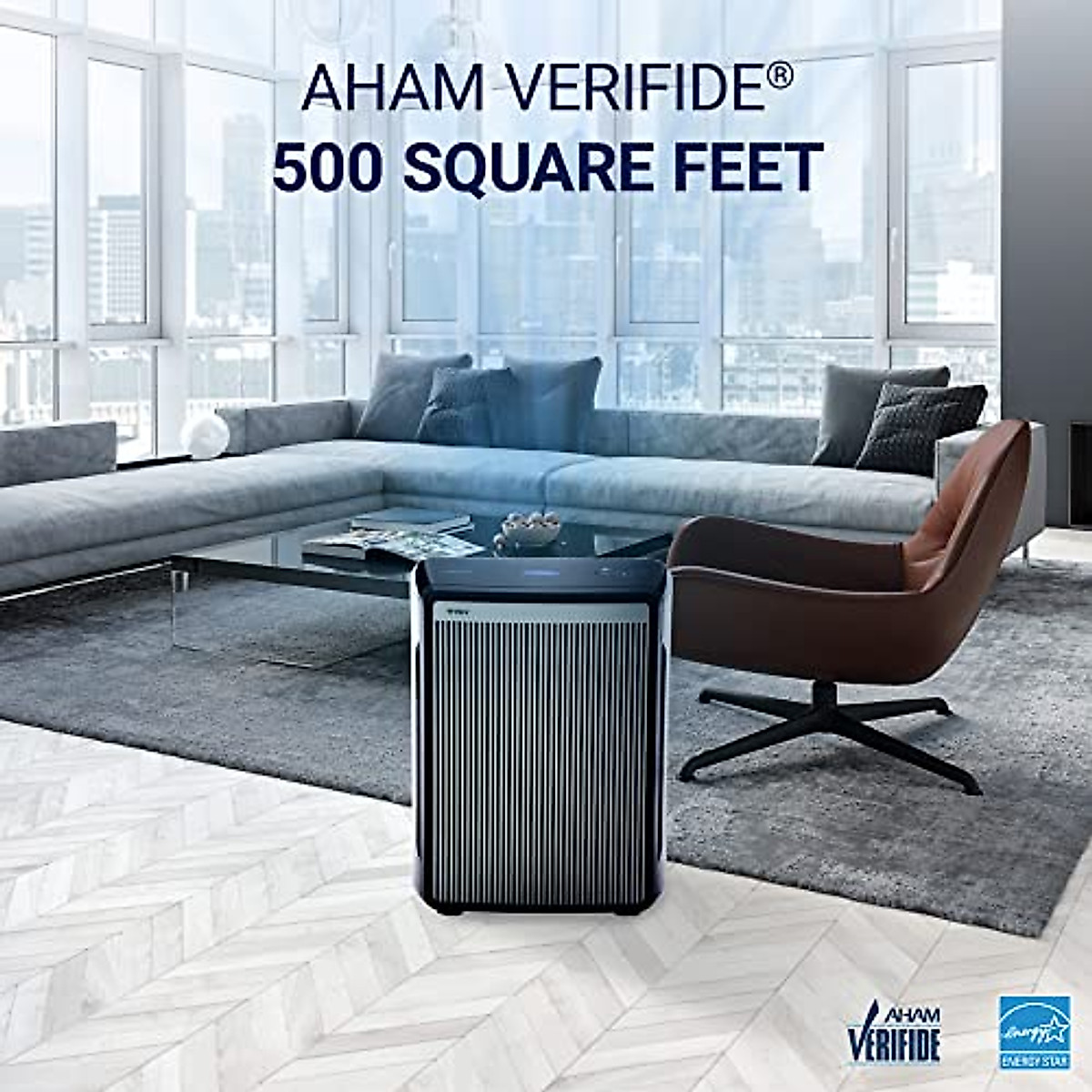 Winix 9800 4-Stage True Hepa Air Purifier with WiFi and PlasmaWave, 500 Sq Ft,Black,Large