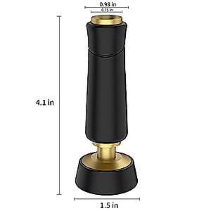 VLAY Garden Hose Simple Nozzle, Durable Water Hose Nozzle, Solid Heavy Brass, Adjustable Twist Hose Nozzle, Suitable for Garden,1Pack (8823)