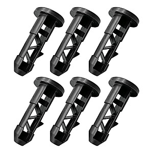 6pcs Wheelie Bin Lid Hinge Pins, Plastic Wheelie Bin Lock Bin Lid Hinge Pins Dustbin Lid Fixings Wheelie Bin Hinge Fits Most Standard Size Wheelie Bins(Black)