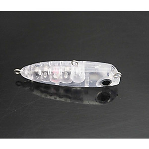 10PCS Unpainted Lure Blanks 2.81g 4.8cm with Free 6mm Eye Crankbait Simulation Blank Body Clear Hard Baits Trout Salmon Minnow Lure Popper Lures Topwater Freshwater 8440