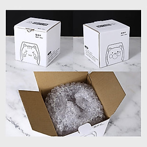 FUTGLOBAL 2 Pack Cute Mugs Glass Double Wall Insulated Glass Set (Bear and Kitten), Muulaii Coffee Cup, Milk Cup, Tea Cup, Best Gift for Office, Birthday, Valentine's Day and Christmas