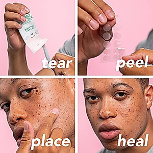 Mario Badescu Drying Patch Blemish Covering, Invisible Spot Treatment, Absorbing All Day Polymer Adhesion with Vitamin C, Vegan & Cruelty Free, Strong Hold (60 Patches, 12mm), Clear