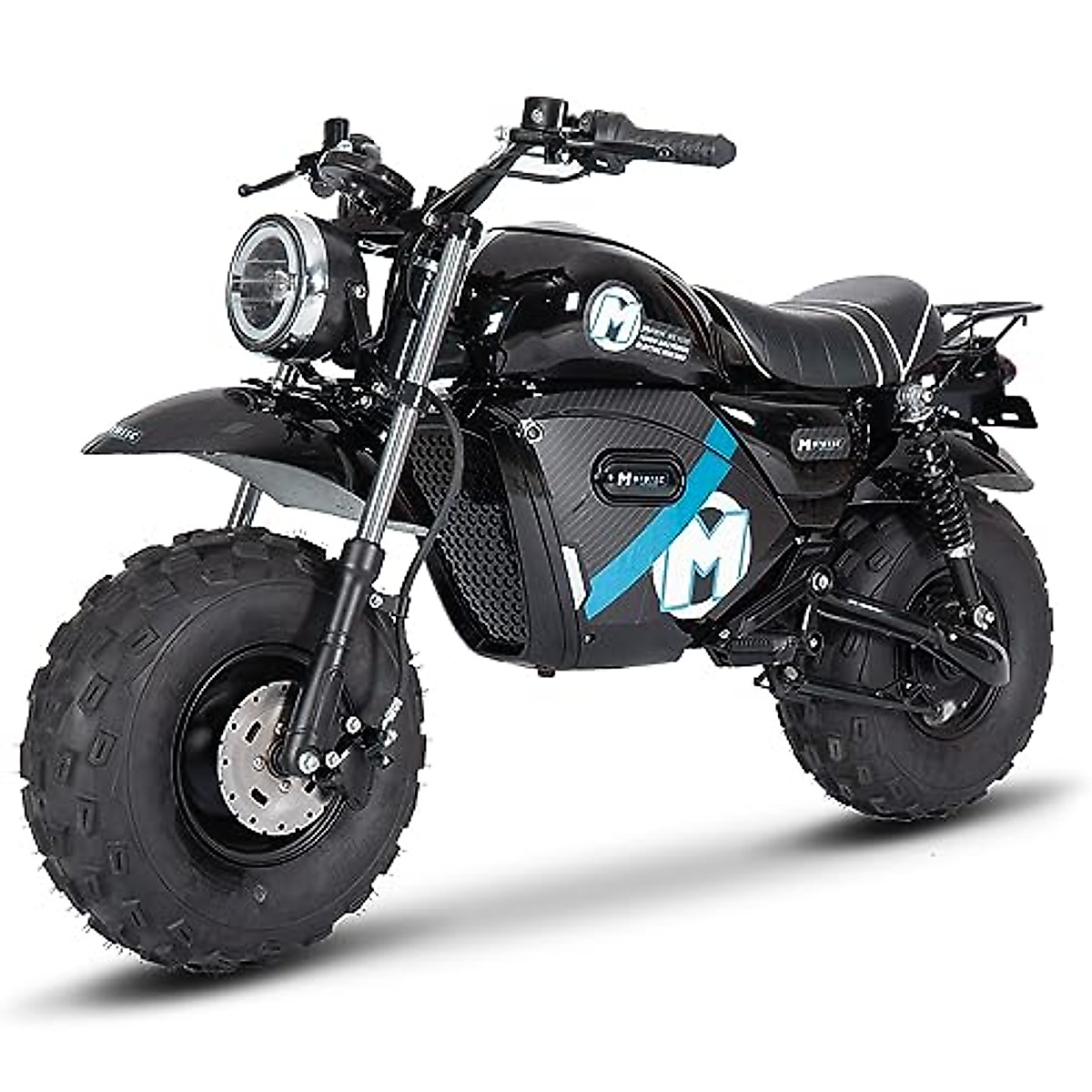 MotoTec 60v 1500w Electric Powered Mini Bike Lithium Black