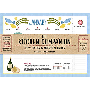 The Kitchen Companion Page-A-Week Calendar 2023: Magnetic - Perfect for the Fridge, Wall, or Desk