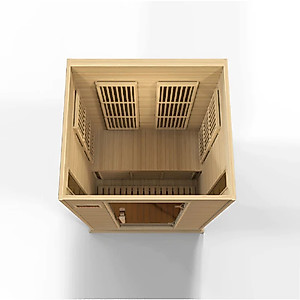 DYNAMIC SAUNAS Maxxus Toulouse MX-K206-01 Low EMF (Under 8 MG) FAR Infrared Sauna - Curb Side Delivery…