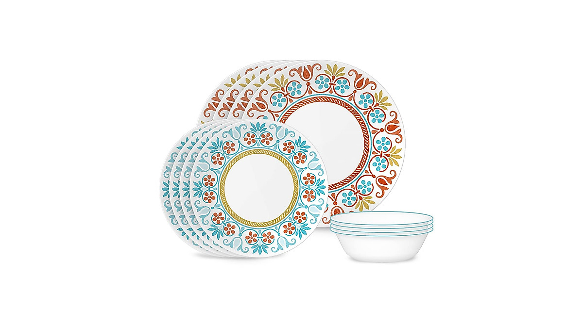 Corelle Vitrelle 12-Piece Dinnerware Set - Eco-Friendly