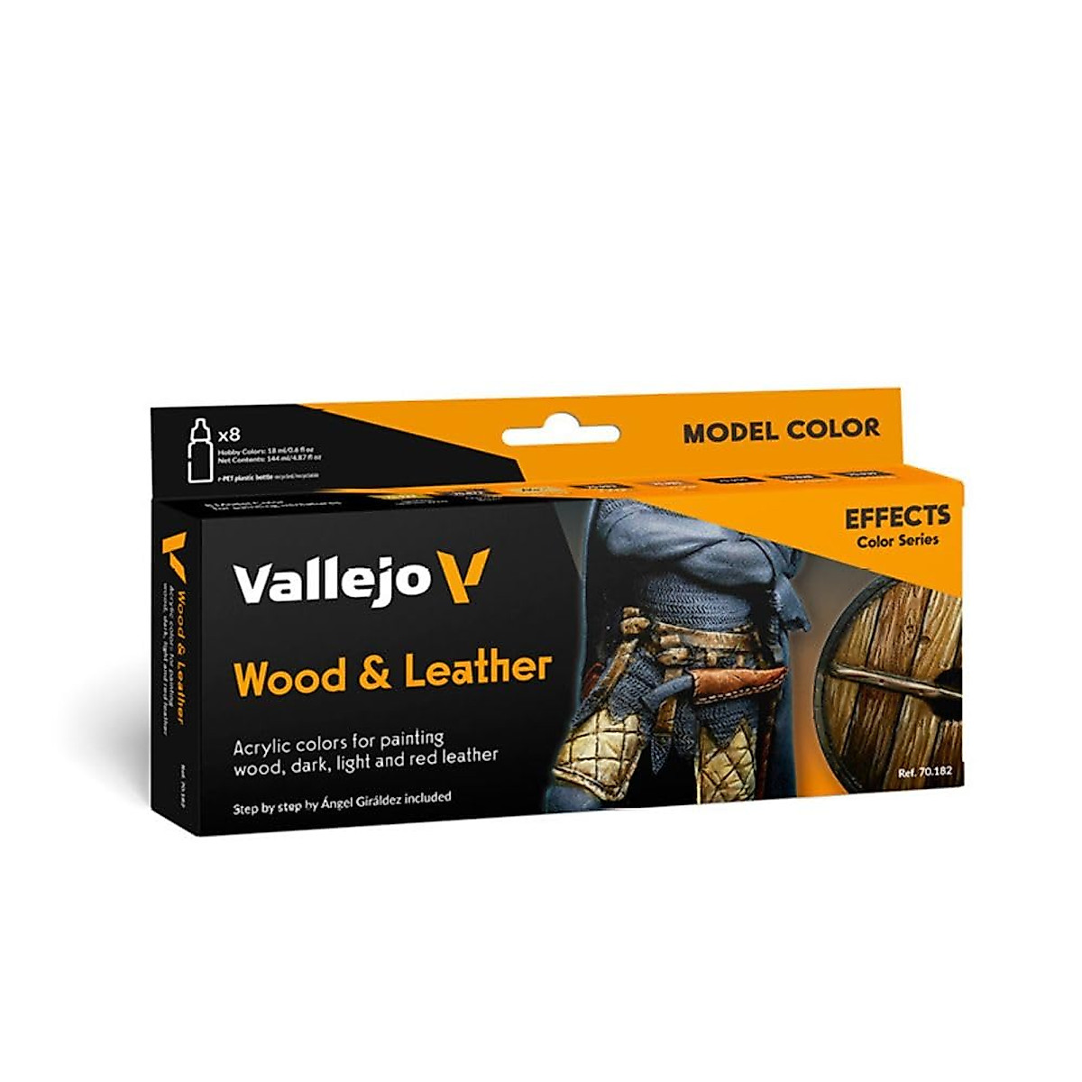 Vallejo Wood and Leather Paint Set Paint Set