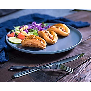 Lazooy Butter Knives Set of 8 Rust Proof Dinner Knifes Table Heavy Duty Butterknives Stainless Steel Dinning Knife Flatware Silverware for Dessert Meat 9.2''