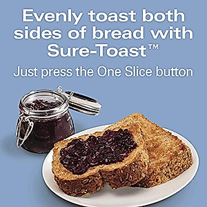 Hamilton Beach Professional 22991 Toaster with Deep & Wide Slots for Artisan Bread & Bagel and Sure-Toast Technology, Auto Shutoff, 2-Slice, Stainless Steel