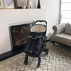 Go 3-Seasons Water Repellent Stroller Footmuff, Baby Cozy Toe Pushchair Sleeping Bag Toddler,Winter Outdoor Tour Stroller Bunting Bag