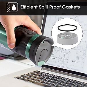 AIEVE Replacement Gasket Compatible with Contigo Snapseal Byron Travel Mug 16oz & 20oz, Silicone Lid Seal Replacement for Contigo Snapseal(4 Pack)
