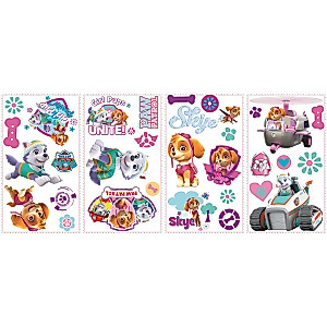 RoomMates Paw Patrol Girl Pups Peel And Stick Wall Decals