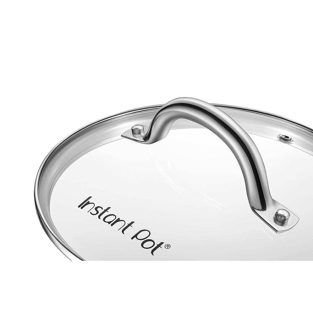 Instant Pot Tempered Glass Lid, 10" Stainless Steel (8 Qt/ 8L model) & Sealing Rings 2-Pack Clear, 8 Quart