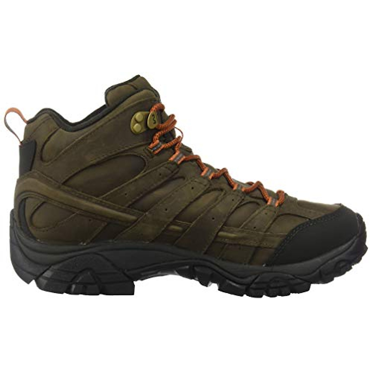 Merrell Men's Moab 2 Prime MID Waterproof Hiking Boot, Canteen, 12