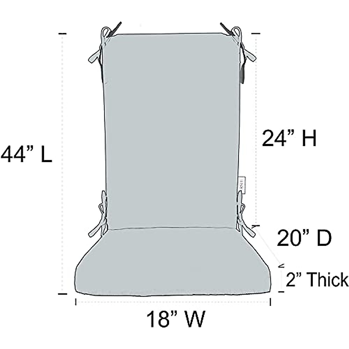 RSH Décor Indoor Outdoor Foam Rocker Rocking Chair Pad Cushions, Fits Cracker Barrel Rocker, Cushion Back 18" W x 24" H and Seat 18" W x 20" D, Choose Color (Eastman Berry Red Paisley)