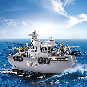 Pool Warship Toy Boat Bath Toys - Children’s Toy Boat， Big Warship Aircraft Carrier Toy in Bath tub, Gift for Kids Pool Toys