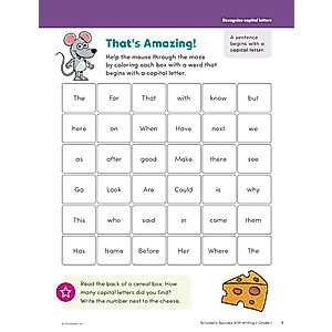 Scholastic Success with Writing Grade 1 Workbook