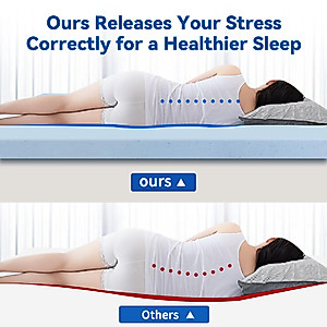 3 Inch Gel Memory Foam Mattress Topper Queen, Cooling Mattress Topper with Removable & Washable Bamboo Cover, CertiPUR-US Certified