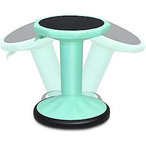 Byroce Kids Adjustable Wobble Stool, 24” Active Learning Classroom Seat, Non-Skid Wiggle Chairs Improve Posture, Focus & Help ADHD/ADD, Flexible Student Wobble Stool for Classroom Seating (Green)