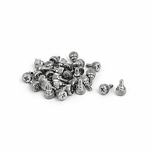 Tool parts 30 Pcs M3.5x6mm Male Thread Metal Computer Desktop PC Case Thumb Screws
