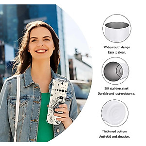 ATHAND Magic Witch Hand Eye 20oz Skinny Tumblers Cup Coffee Mug with Lid Stainless Steel Skinny Tumblers