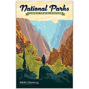 National Parks Posters Deluxe 2021 Wall Calendar