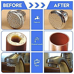 briidea Water Descaler, Water Descaler Whole House, Salt-Free Hard Water Softener, Reduces the effects of Limescale