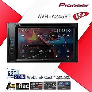 Pioneer AVH-200EX Multimedia DVD Receiver with 6.2" WVGA Display, and Built-in Bluetooth