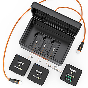 [Updated Storage] ZGCINE Wireless Charging Case Compatible for Rode Microphones Wireless GO 2 / Rode Microphones Wireless GO/Rode Wireless ME/Rode Wireless Pro