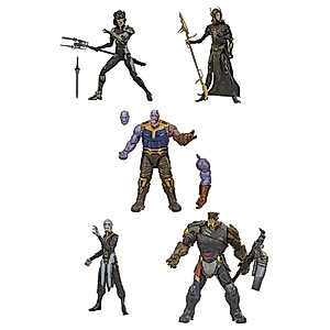 Marvel Legends Series Toys 6-Inch Collectible Action Figure 5-Pack The Children of Thanos, 5 Figures, Premium Design