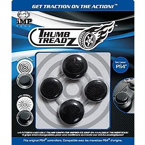 Snakebyte Trigger Treadz - Thumb Treadz for PS4-4 Pack Thumb Grips - Analog Caps for PlayStation 4 - PlayStation 4