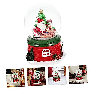 Christmas Crystal Ball Box christmas desk decoration snow globe for snow globe with music gifts Christmas music box xmas snow globes child lantern winter Glass Snow Globe