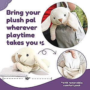 WILD BABY Giraffe, Dog and Bunny Stuffed Animal Bundle - Heatable Microwaveable Plush Pal with Aromatherapy Lavender Scent for Kids