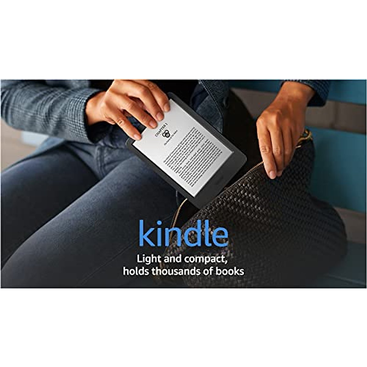 All-new Kindle (2022 release) – The lightest and most compact Kindle, now with a 6” 300 ppi high-resolution display, and 2x the storage - Black