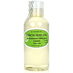 Dr Adorable - 4 oz - Onion Seed Oil - 100% Pure Natural Premium Organic Cold Pressed