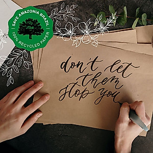 Eco Kraft Wrapping Paper Roll | 24in 350ft (45g) | Biodegradable with 100% Recycled Fiber | Multi-use: Natural Wrapping Paper, Table Cover/Runner, Moving, Packing & Shipping.