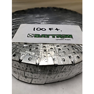 BayTrim Flex-Grip, Curve Ease- 100 ft Flexible Metal Tack Strip Three-Tooth Upholstery