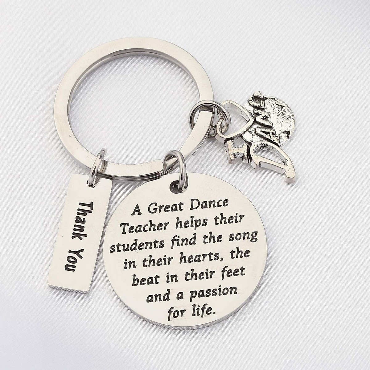 Dance Teacher Gifts Keychain Dance Instructors Gifts Dance Jewelry Gifts Thank You Dance Coach Gifts Love To Dance Charm (keychain)
