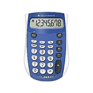 Texas Instruments Ti503sv Ti-503Sv Pocket Calculator, 8-Digit Lcd