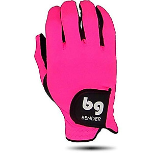 BG Bender Golf Glove | Wear On Right | (Pink, Mens Large)