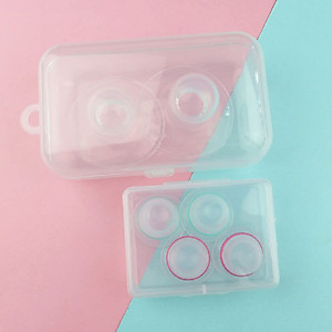 2pcs Silicone Suckers with Travel Case Pullers Everter for Inverted Flat and Small 7cm*7cm*5cm