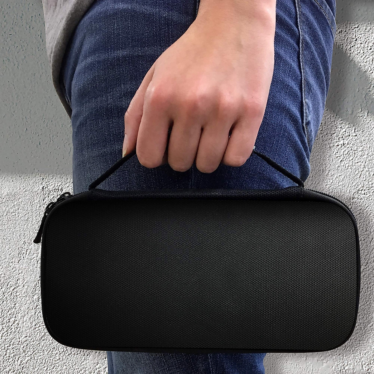 amCase Carrying Case for Nintendo Switch Lite (2019) - Protective Hard Shell Portable Travel Case w/Handle (Black)