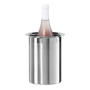 OGGI Iceless Wine Chiller with Removable Cooler Inserts - Highly Rated Wine Bottle Chiller and Single Wine Bottle Cooler, Ideal Wine Gifts; Keeps Wine Chilled for Hours, Stainless Steel
