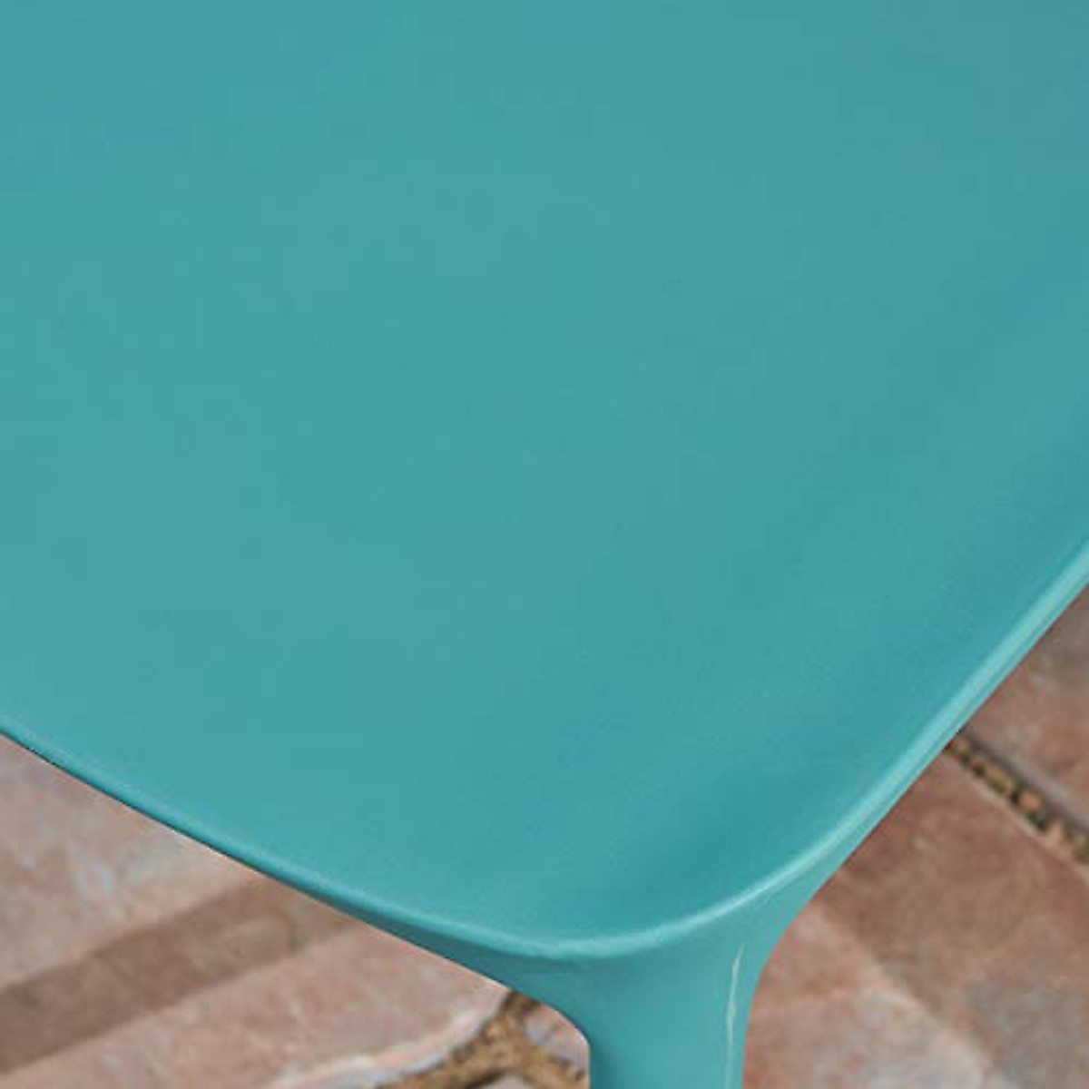 Christopher Knight Home Dean Outdoor Plastic Chairs (Set of 2), Teal