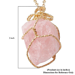 Shop LC Crystal Necklaces - Handmade Healing Amethyst & Rose Quartz Raw Gemstone Necklace Sets - 24" Necklace Length - Set of 2 Jewelry Birthday Gifts for Women