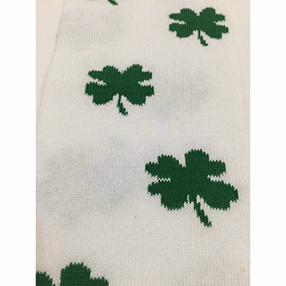 Rush Dance Feast of Saint St Patrick's Day Baby/Toddler Leg Warmers (One Size, White & Green Shamrock)