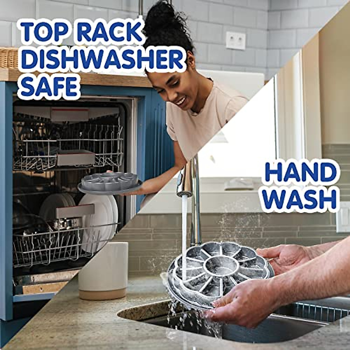 Slow Feeder Dog Bowls-Anti-Choking Dog Slow Feeder for Large Breed, Medium and Small Breed, Slow Eating Bowl for Dry Wet Food, Anti-Gulping Slow Feeding Bowl