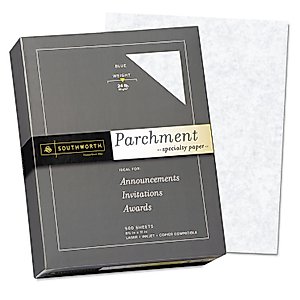 Southworth Parchment Paper, 8.5" x 11", 24 lb/90 GSM, Blue, 500 Sheets - Packaging May Vary (964C)